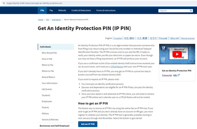 Need an IRS IP PIN? Here’s a step-by-step guide